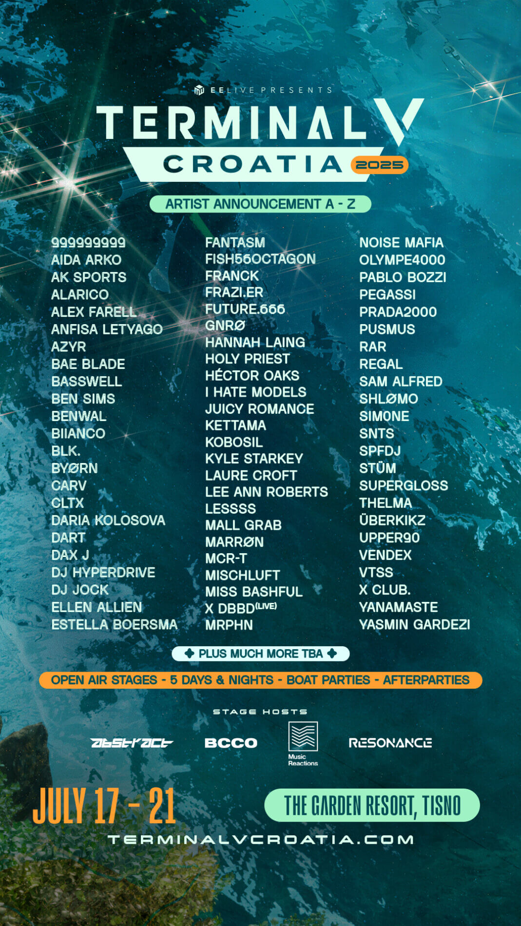 Line Up | Terminal V Croatia 2026