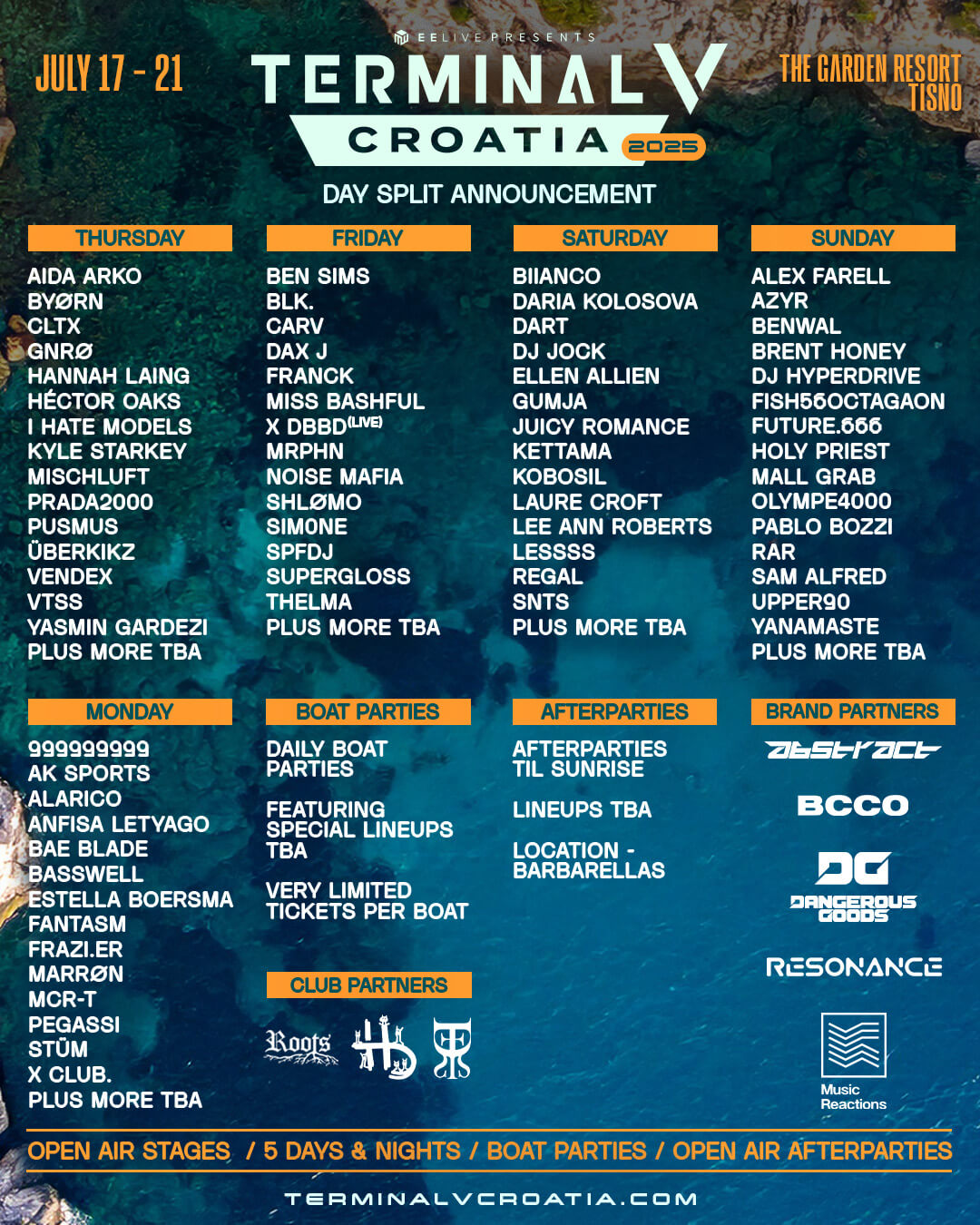 Line Up | Terminal V Croatia 2026